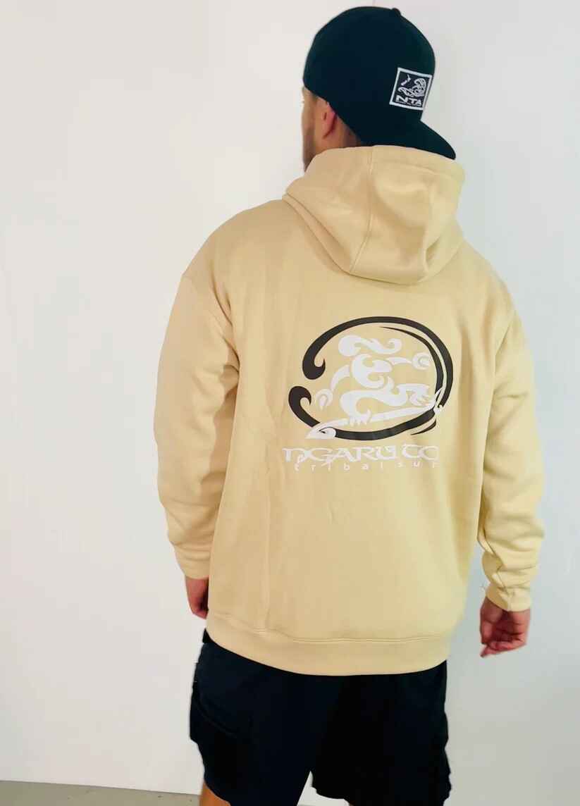 NGARU TOA WAVE WARRIOR HOOD - CREAM - Mens-Tops : Sequence Surf Shop ...