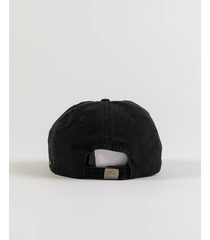 RUSTY MENS SIGNATURE DAD CAP - BLACK - - RUSTY W25