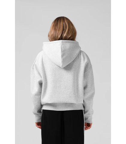 RPM LADIES BINATE OVERSIZE HOOD - WHITE MARL - Womens-Top : Sequence ...