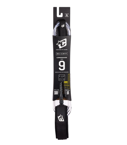 CREATURES 9FT KNEE LONGBARD LEASH - WHITE SPEAKLE / BLACK - Surf-Surf ...