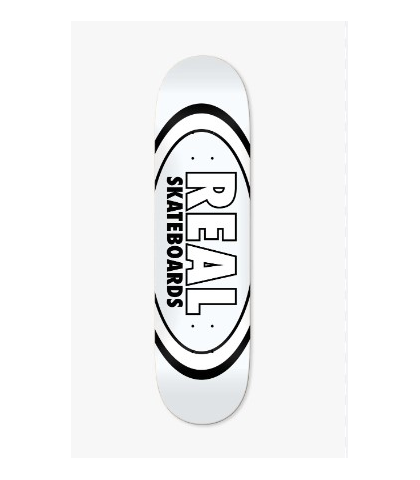 REAL DECK - TEAM CLASSIC OVAL WHITE 8.38 - Skate-Decks : Sequence Surf ...