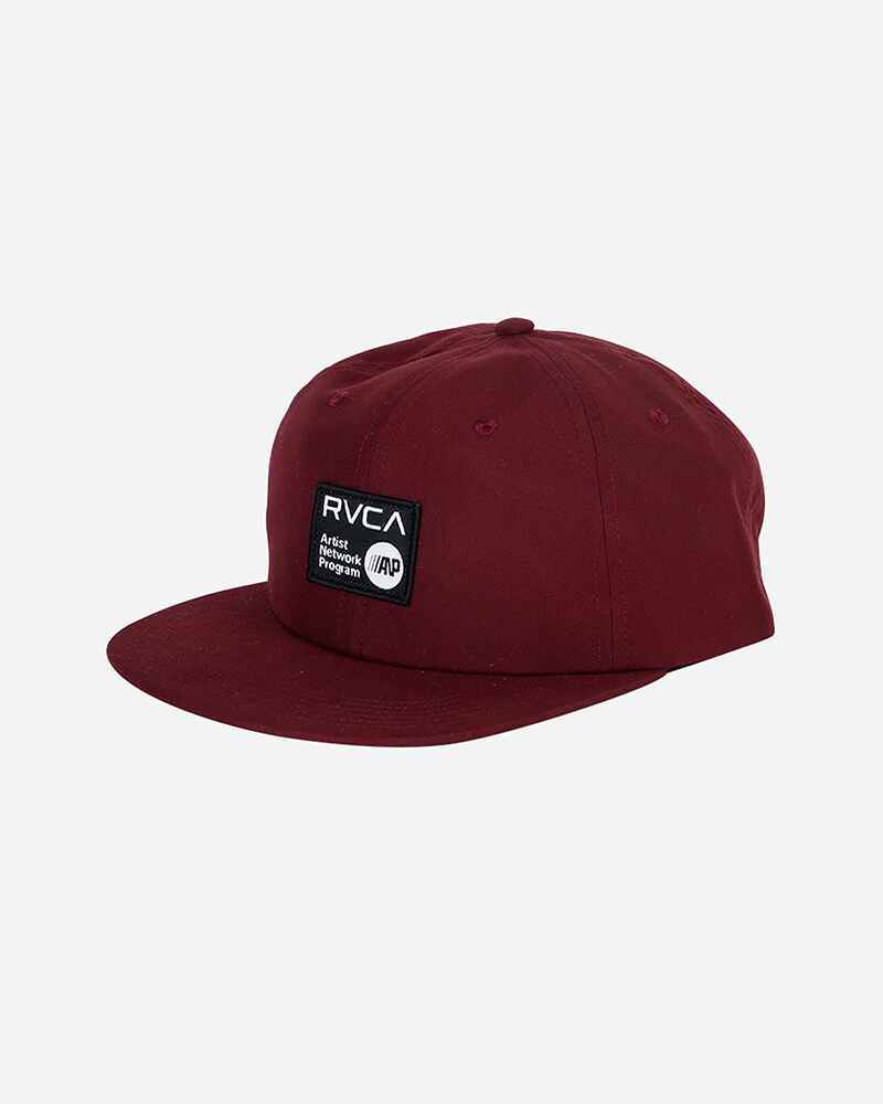 RVCA MENS ANP 6 PANEL CAP - BORDEAUX - - RVCA S18