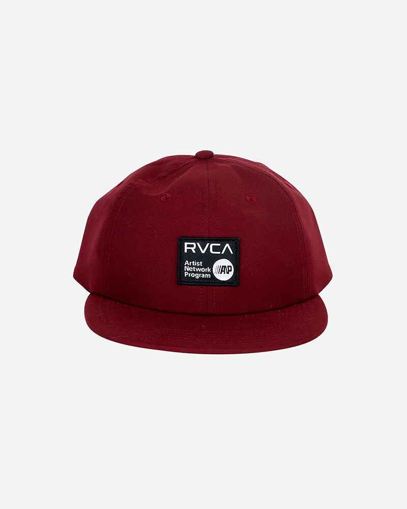 RVCA MENS ANP 6 PANEL CAP - BORDEAUX - - RVCA S18