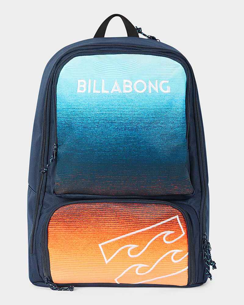 BILLABONG MENS JUGGERNAUGHT BACKPACK - NAVY/ ORANGE - - BILLABONG MENS W19