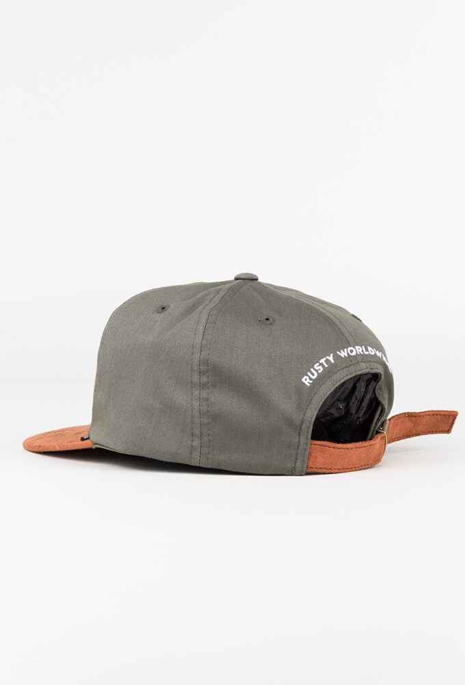 RUSTY MENS MAGNUS ADJUSTABLE CAP - DARK ARMY - - RUSTY W19