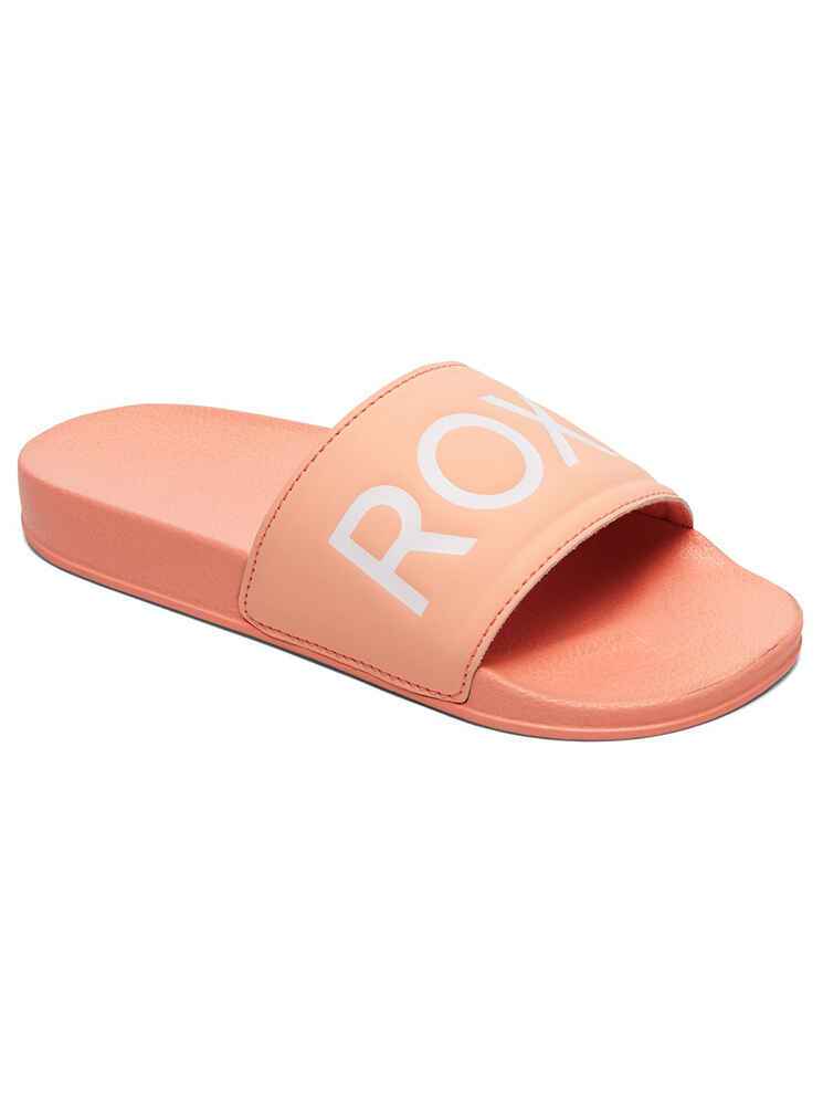ROXY GIRLS SLIPPY SLIDES - CORAL - Footwear-Youth Slides : Sequence ...