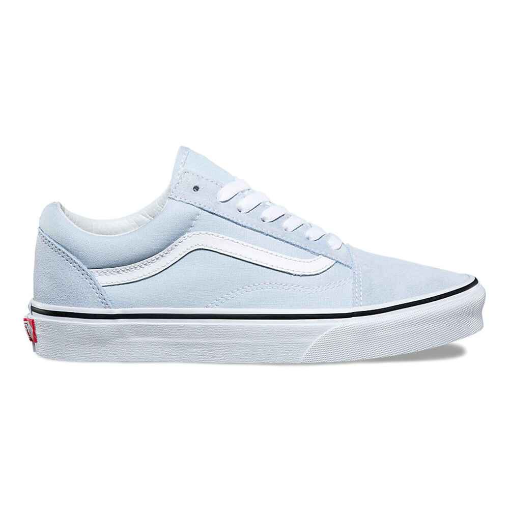 VANS OLD SKOOL SHOE - BLUE FLOWER / TRUE WHITE - Footwear-Shoes ...
