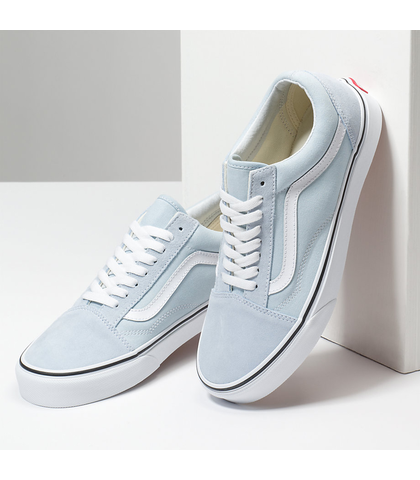 VANS OLD SKOOL SHOE - BLUE FLOWER / TRUE WHITE - Footwear-Shoes ...