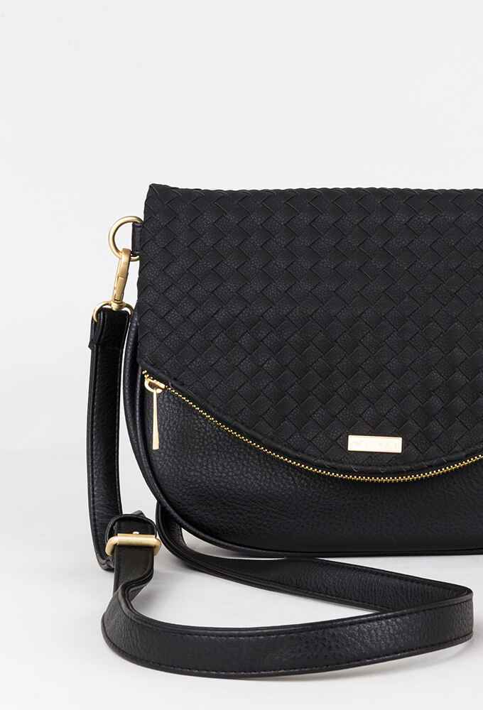 RUSTY LADIES PIPER CROSSBODY SIDE BAG - BLACK - Womens-Accessories ...