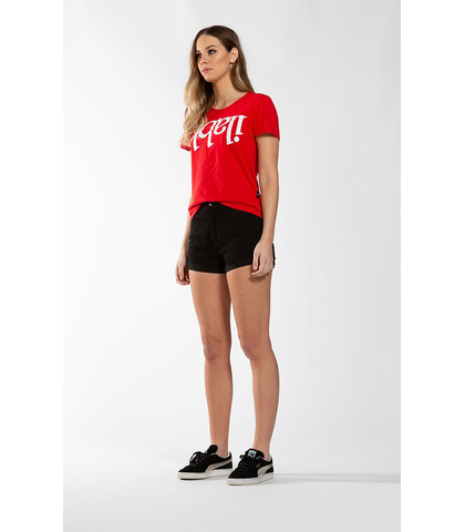 ILABB LADIES CAPSIZE TEE - RED / WHITE - Womens-Top : Sequence Surf ...