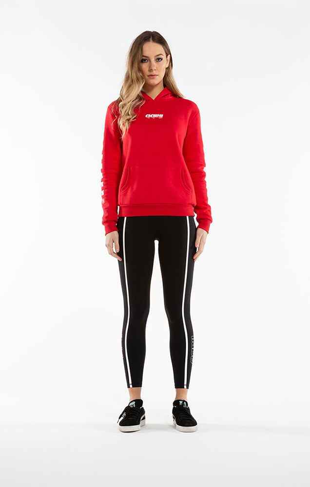 ILABB LADIES FIRST HOODIE - RED - Womens-Top : Sequence Surf Shop ...