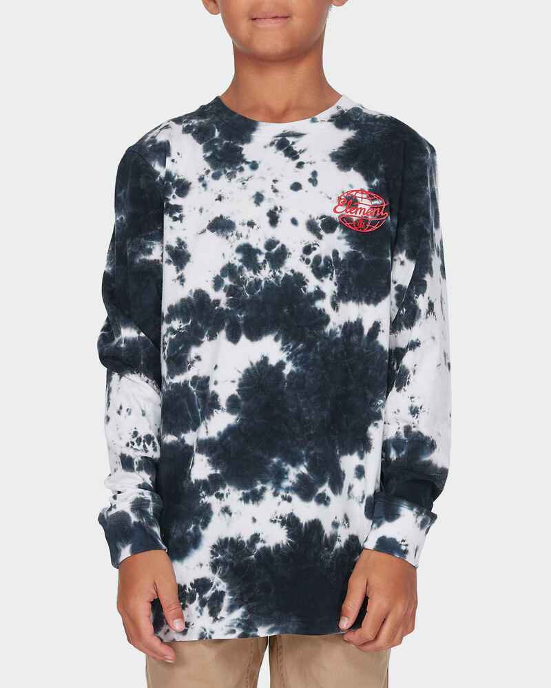 ELEMENT BOYS WORLD L/S TEE- BLACK TIE DYE - Youth -Boys Tee's ...