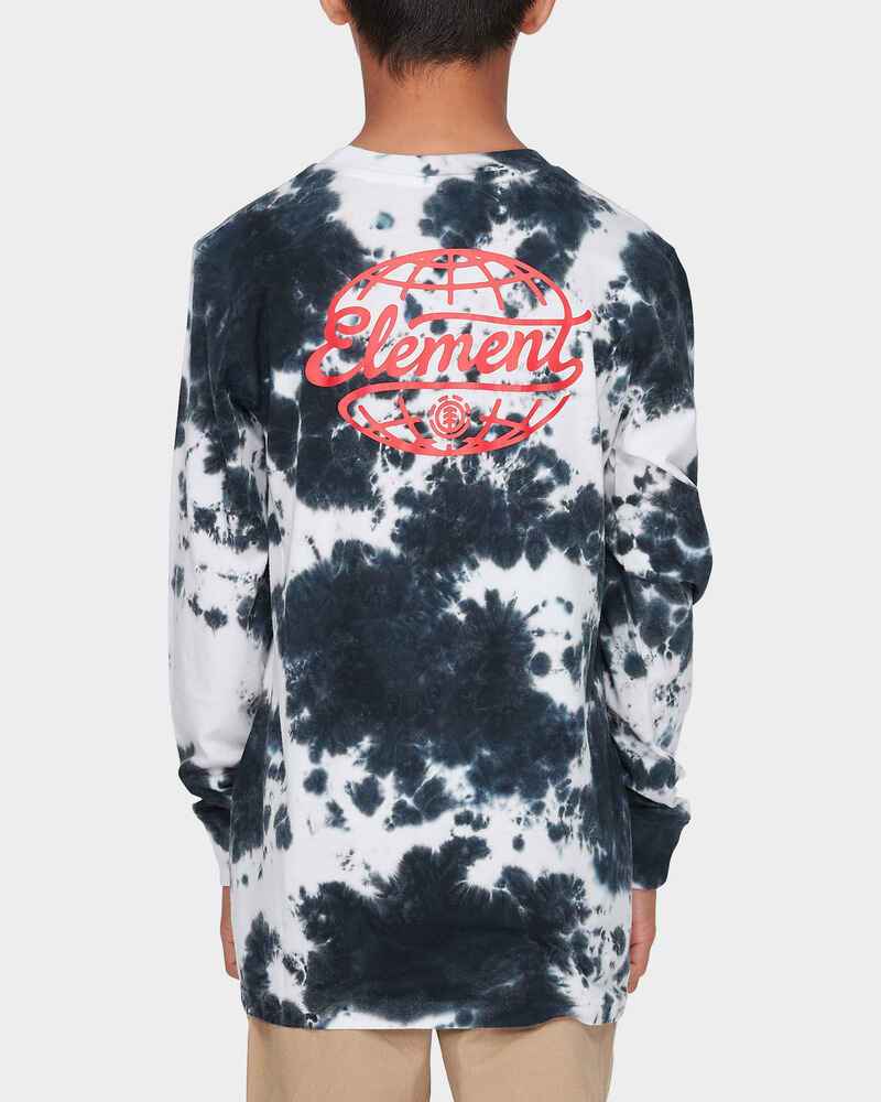 ELEMENT BOYS WORLD L/S TEE- BLACK TIE DYE - Youth -Boys Tee's ...