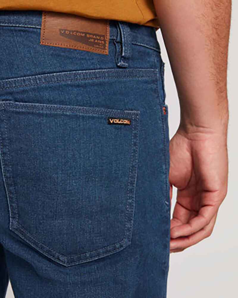 VOLCOM MENS VORTA DENIM JEAN - BLUE OZONE - Mens-Bottoms : Sequence ...