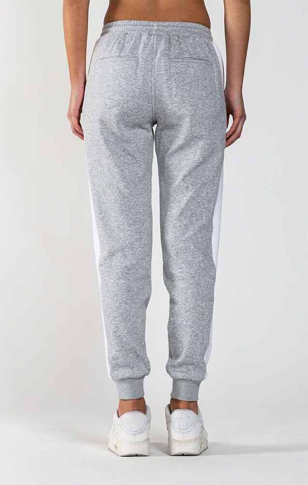 ILABB LADIES SIDELINE TRACKIES - GREY MARL / WHITE - Womens-Bottoms ...