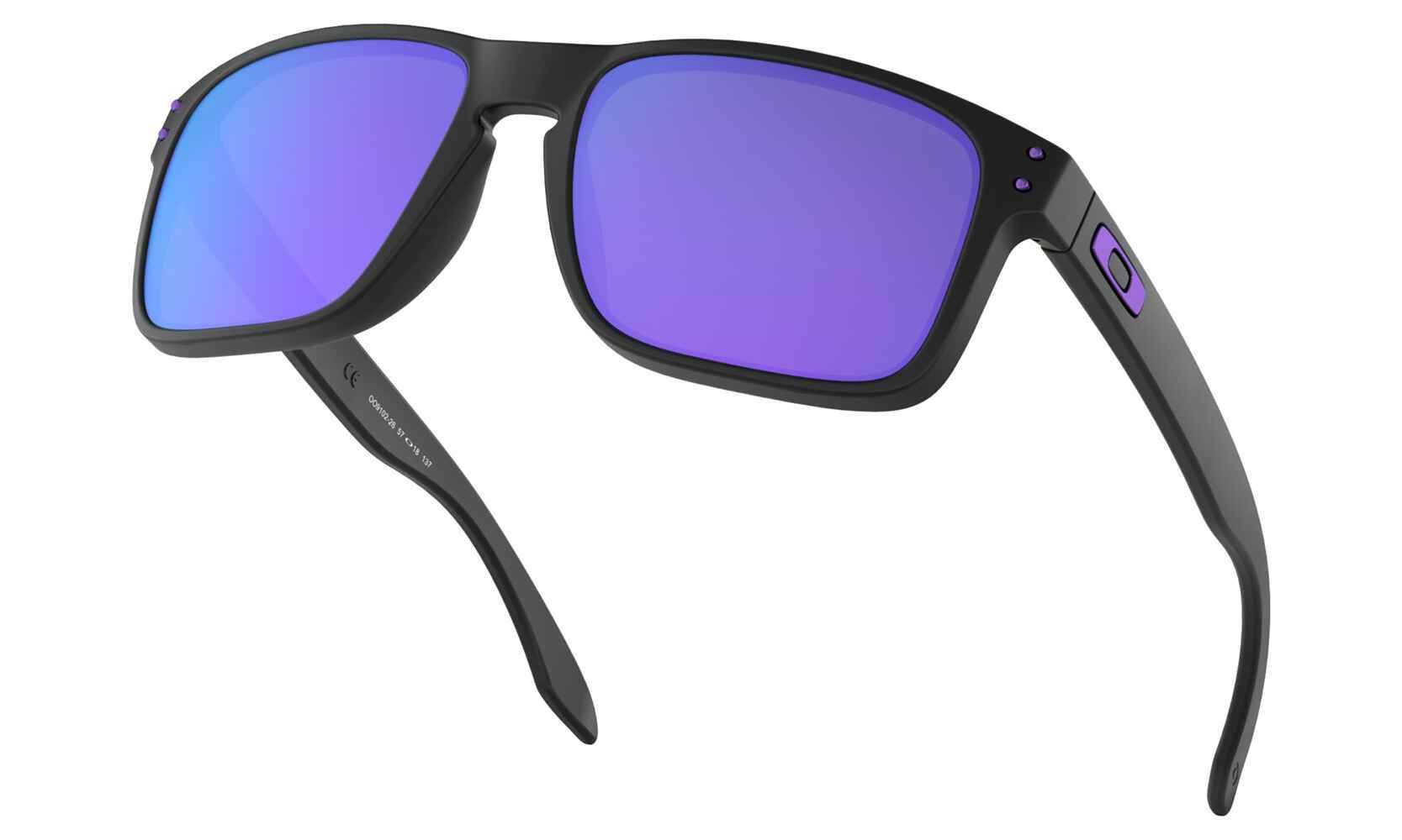 OAKLEY HOLBROOK - MATTE BLACK / J.WILSON VIOLET IRIDIUM - - OAKLEY S19