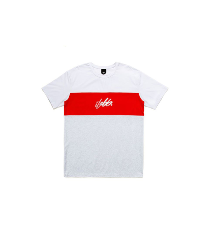 ILABB MENS ORDER TEE - WHITE / GREY / RED - Mens-Tops : Sequence Surf ...
