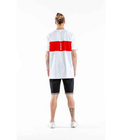 ILABB MENS ORDER TEE - WHITE / GREY / RED - Mens-Tops : Sequence Surf ...