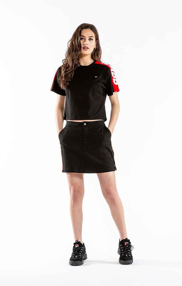 ILABB LADIES PRESTIGE TEE - BLACK / RED - Womens-Top : Sequence Surf ...