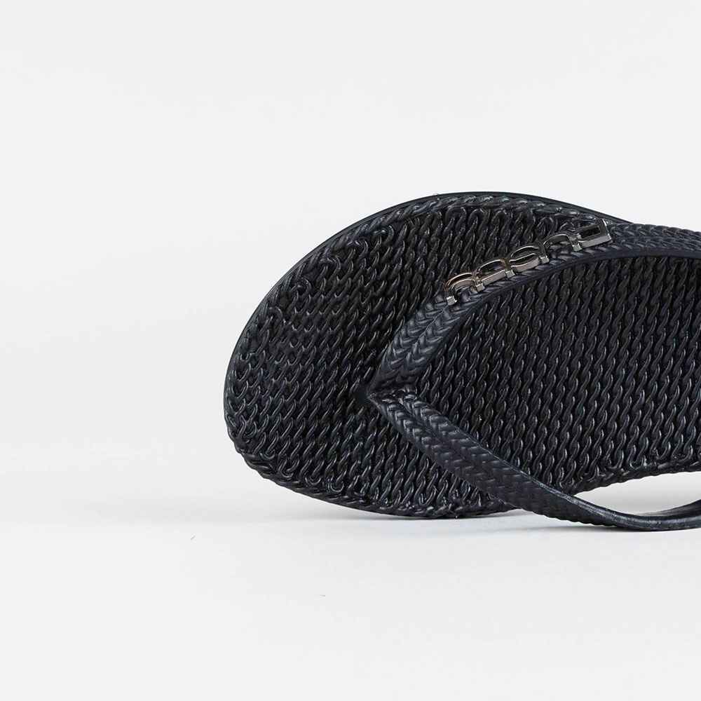 RUSTY LADIES FLIPPIN JANDAL - BLACK / BLACK - Footwear-Womens Jandals ...