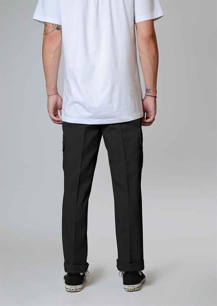 DICKIES SLIM STRAIGHT CARGO PANT - BLACK - Mens-Bottoms : Sequence Surf ...