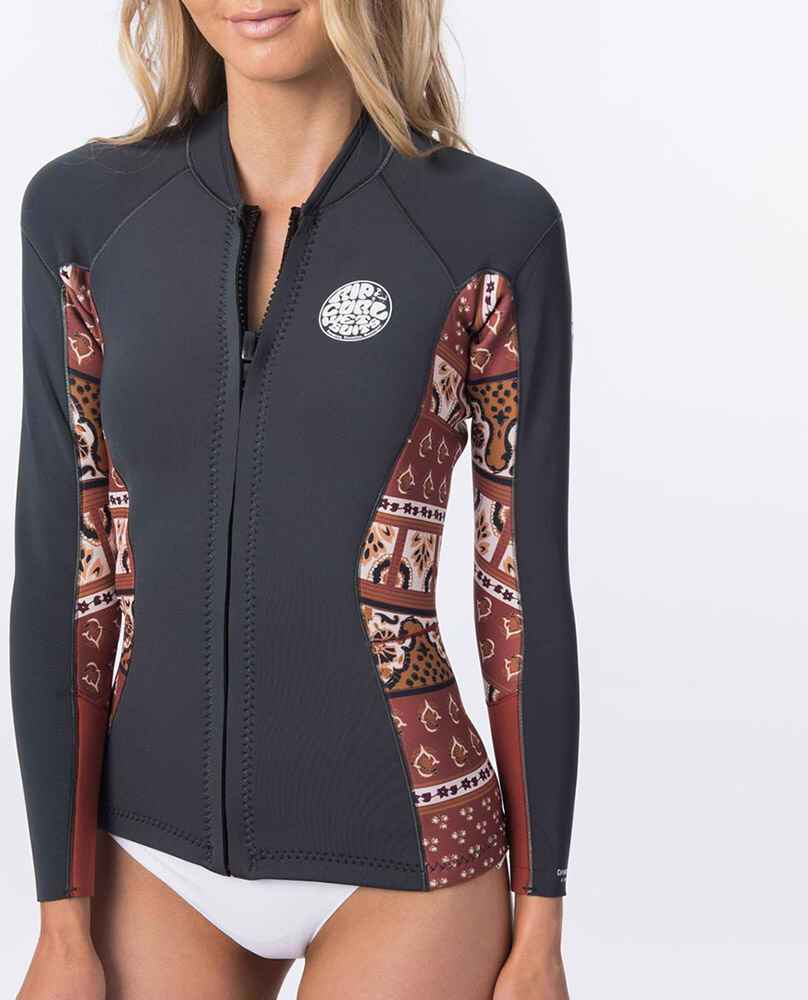 RIPCURL LADIES DAWN PATROL L/SLV SURF JACKET - RUST - Surf-Womens ...