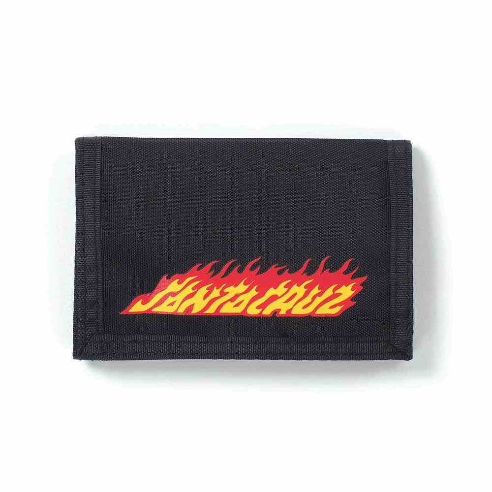 SANTA CRUZ FLAMING DOT VELCRO WALLET - - SANTA CRUZ SK8 S19