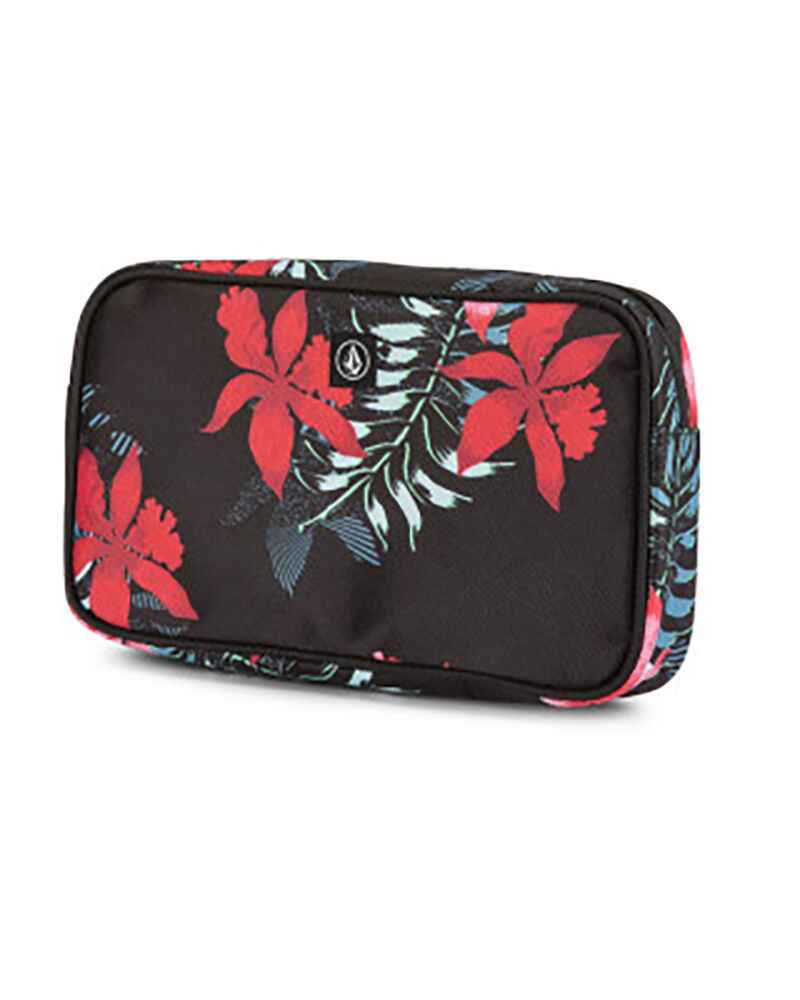 VOLCOM LADIES PATCH ATTACK DELUXE MAKEUP CASE - SPARK RED - Womens-Accessories : Sequence Surf ...