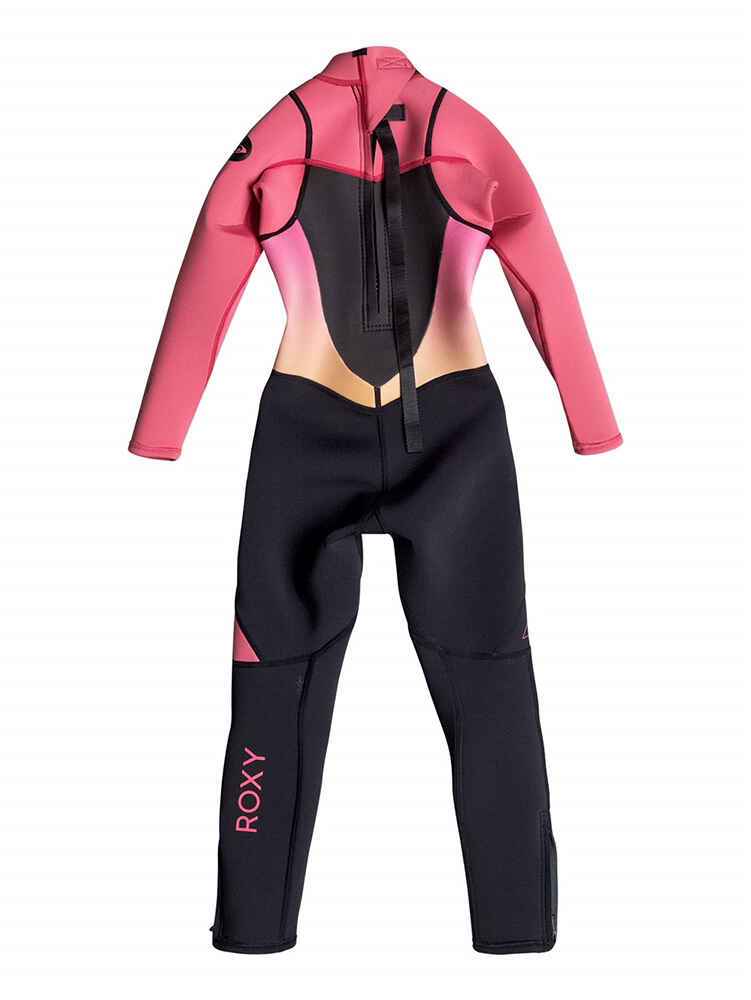 ROXY KIDS 3/2 SYNCRO FLAT LOCK/ BACK ZIP STEAMER - PINK - Surf-Girls ...