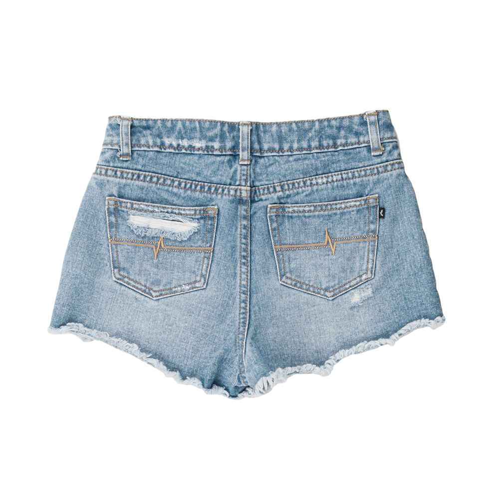 RUSTY GIRLS YESTERDAYS DENIM SHORT - DUSTY BLUE - Youth -Boys Shorts ...