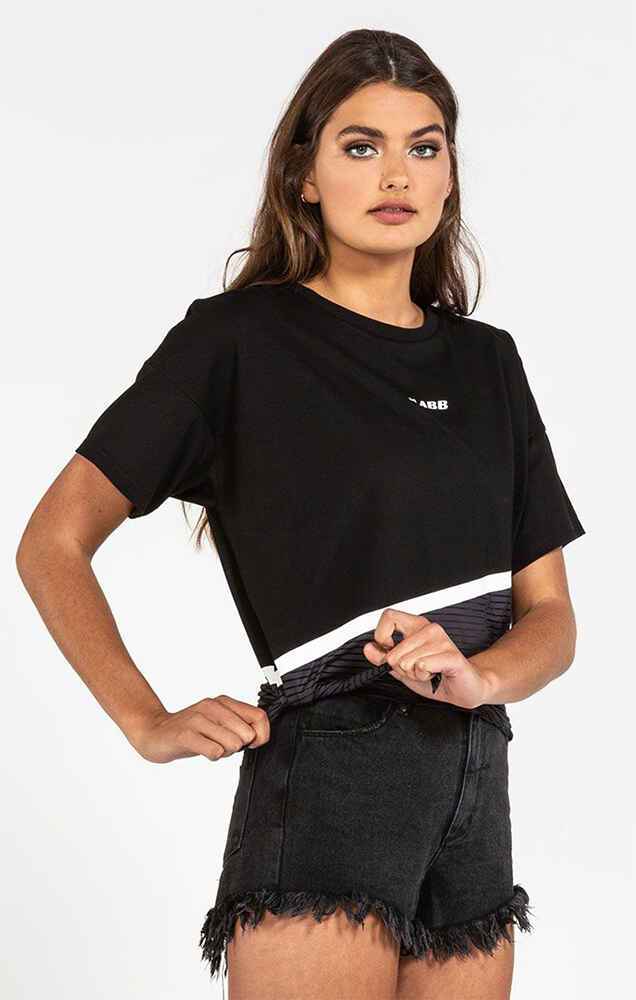 ILABB LADIES KNOT TEE - BLACK - Womens-Top : Sequence Surf Shop - ILABB ...