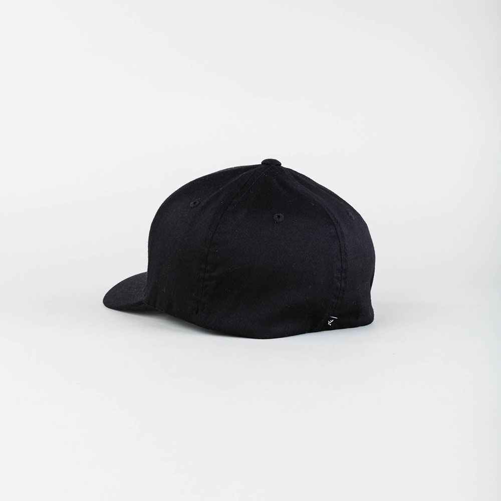 RUSTY MENS FORTY FOUR FLEXFIT CAP - BLACK - - RUSTY S19